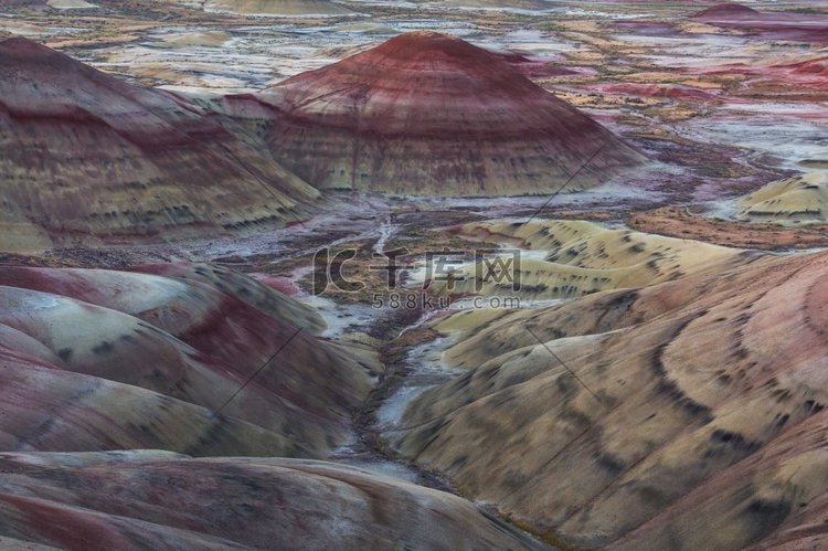 John Day 化石床国家纪念碑，美国俄勒冈州。自然/人文景观峡谷高清摄影大图-千库网