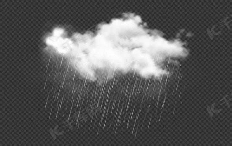 逼真的雨云与水滴、雨云、降雨、暴雨、旋风天气。背景图片免费下载_海报banner/高清大图_千库网(图片编号6203959)