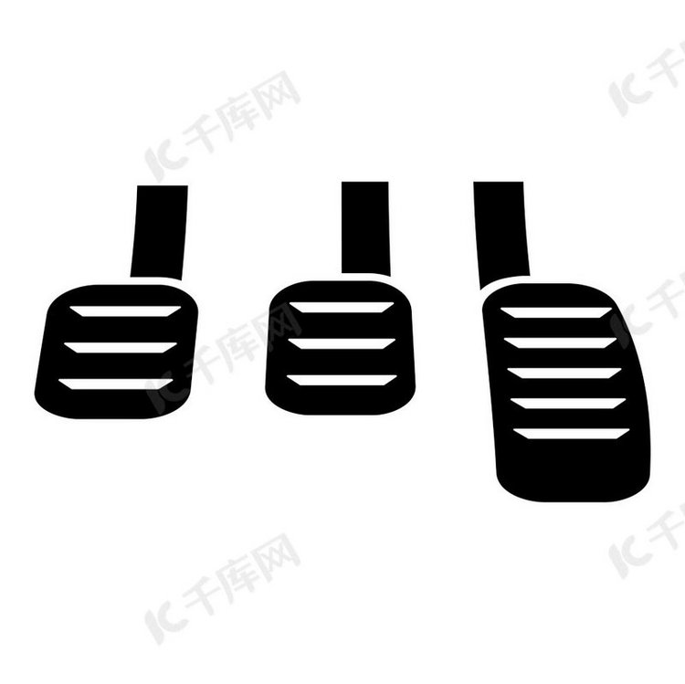 踏板制动离合器加速器手动变速器汽车图标黑色矢量插图图像平面样式简单。背景图片免费下载_海报banner/高清大图_千库网(图片编号6219041)