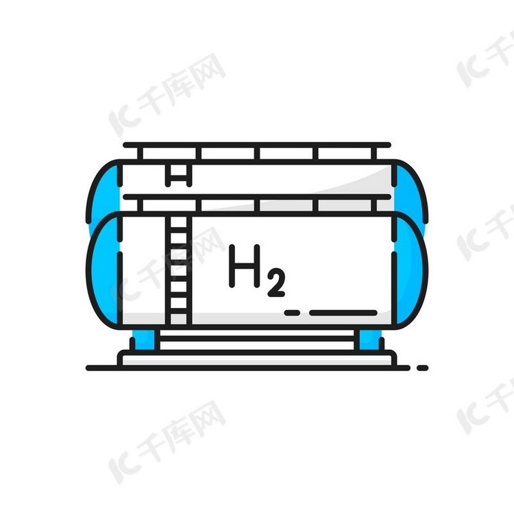 氢水箱颜色图标、H2 储罐、绿色能源生产矢量符号。背景图片免费下载_海报banner/高清大图_千库网(图片编号6202197)