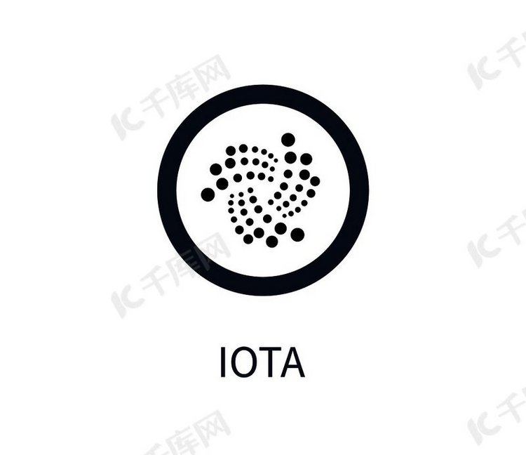 Iota cryptocurrency 图标和标题，由点组成的符号，数字资产，在圆圈和标题中签名，在白色背景上隔离的矢量插图。 背景图片免费 ...