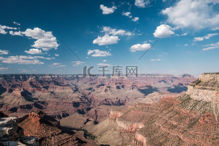 大峡谷景观。峡谷天空高清摄影大图-千库网