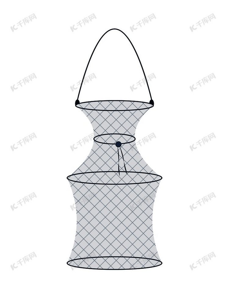 Fyke 环网捕鱼陷阱齿轮图标插图隔离在白色。背景图片免费下载_海报banner/高清大图_千库网(图片编号6332148)