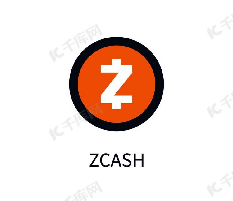 橙色 zcash 硬币与标志在白色背景上的孤立卡通平面矢量插图下方。背景图片免费下载_海报banner/高清大图_千库网(图片编号6368970)