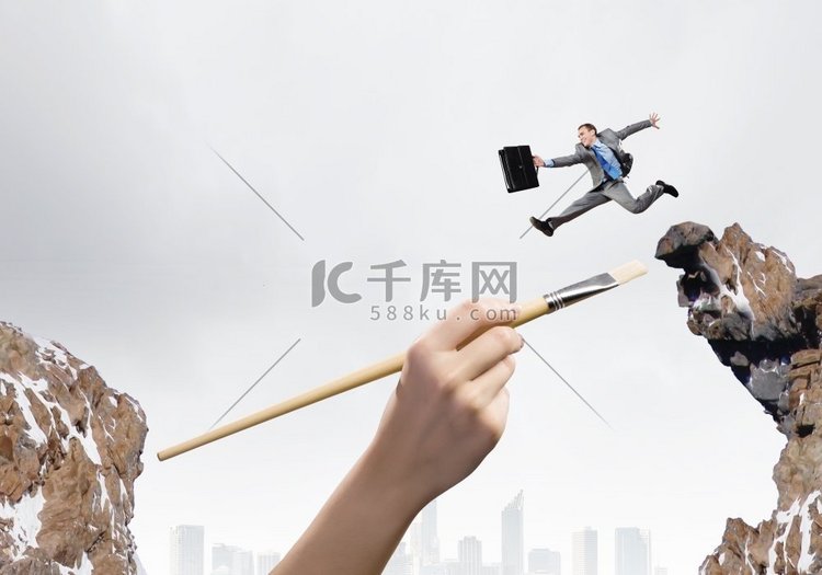 克服困难。高清摄影大图 千库网