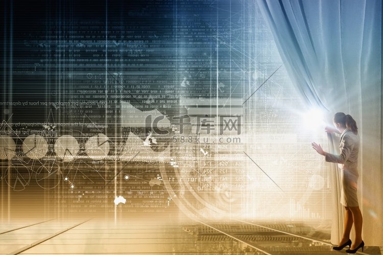 女人介绍技术。高清摄影大图-千库网