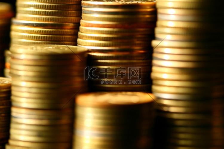 金币宏观特写钱币螺丝钉高清摄影大图-千库网