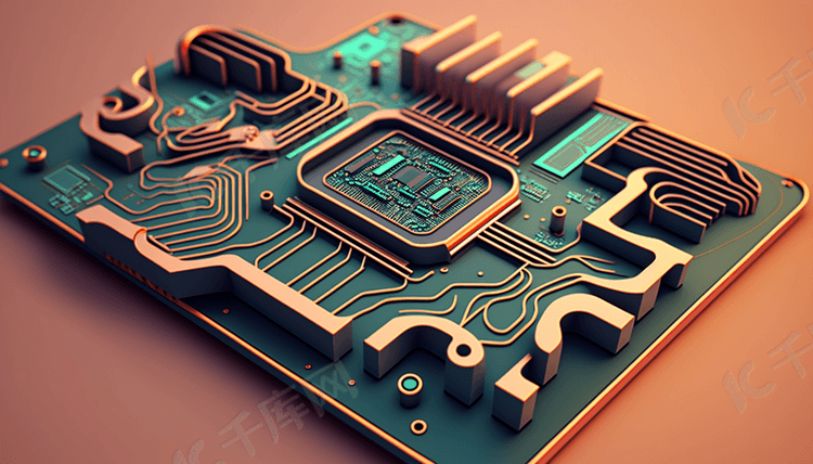 金色3D立体芯片背景图片免费下载_海报banner/高清大图_千库网(图片编号6384053)