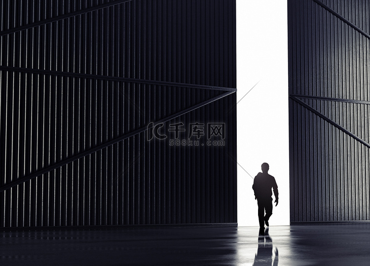 人在走路高清摄影大图-千库网