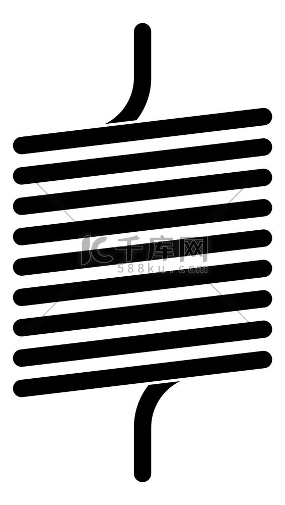 扭转弹簧图标在白色背景上隔离的黑色线条样式的扭曲金属线圈扭转弹簧图标黑色线条扭曲金属线圈背景图片免费下载_海报banner/高清大图_千库网 ...