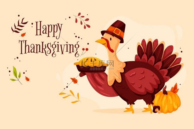 感恩节快乐背景图片免费下载_海报banner/高清大图_千库网(图片编号6353353)