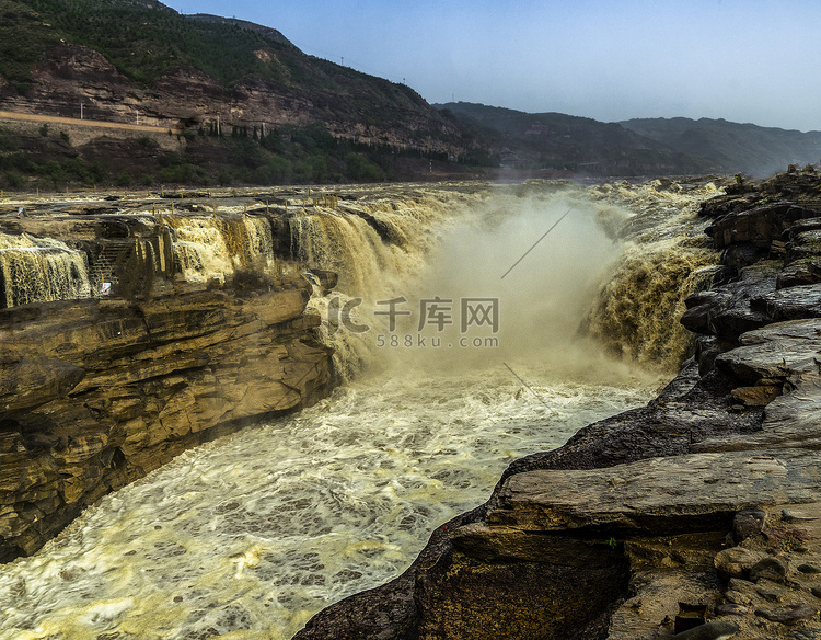黄河壶口瀑布高清摄影大图-千库网