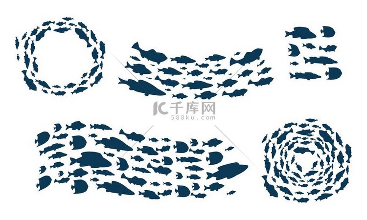 一群鱼。背景图片免费下载_海报banner/高清大图_千库网(图片编号6307143)