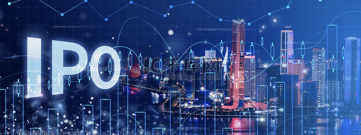城市股票市场IPO夜晚城市金融科技IPO炒股上市摄影图配图高清摄影大图-千库网