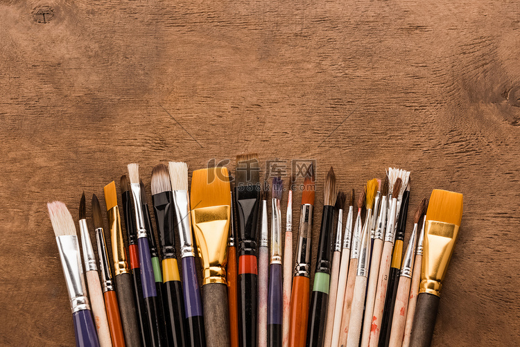 Various paintbrushes collection高清摄影大图-千库网