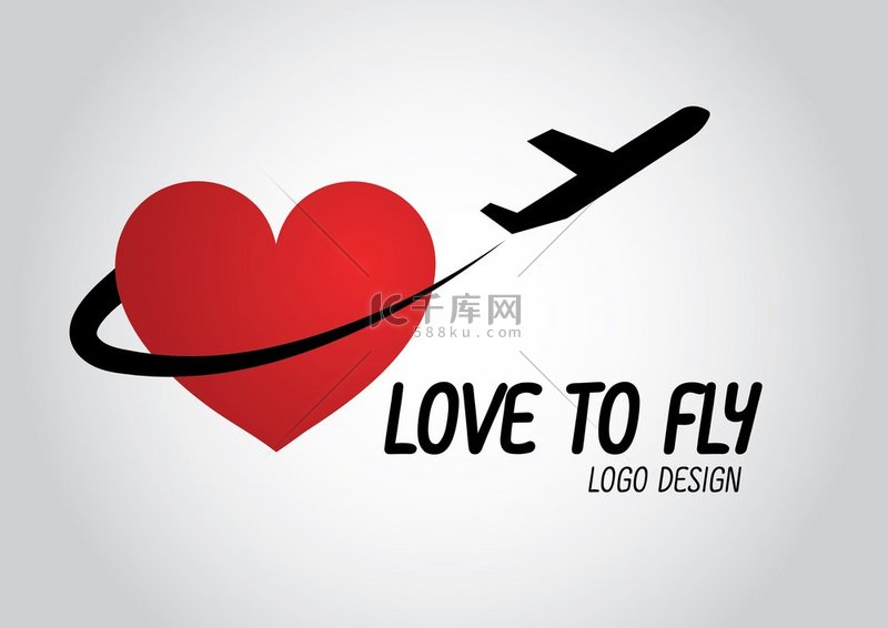 爱的飞机标志设计背景图片免费下载_海报banner/高清大图_千库网(图片编号6262177)