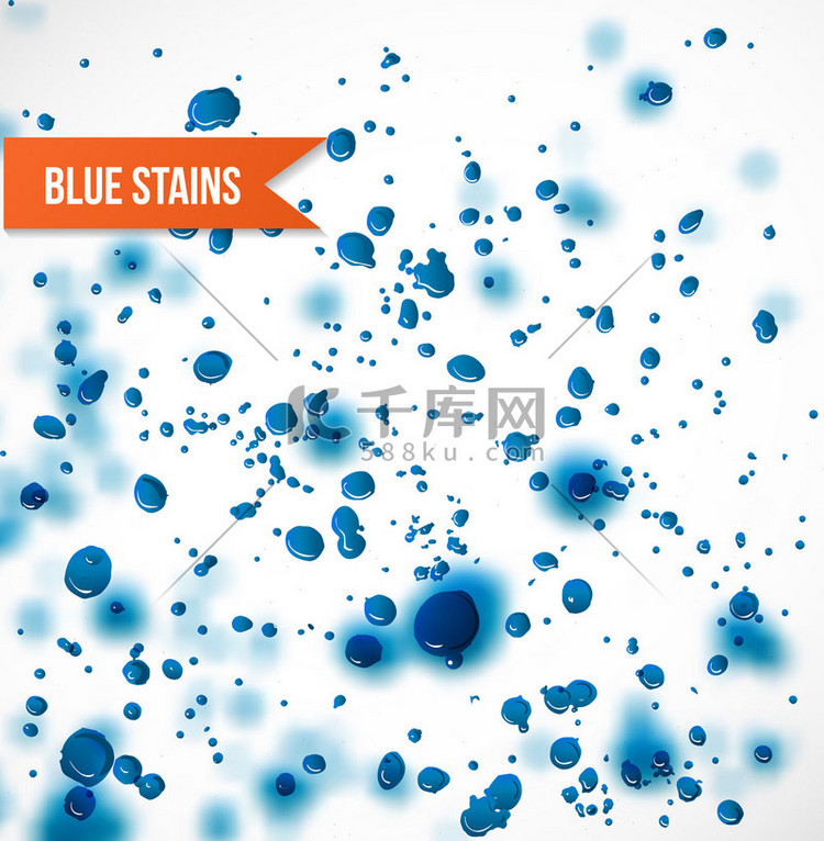 blue stains and splatters background背景图片免费下载-千库网