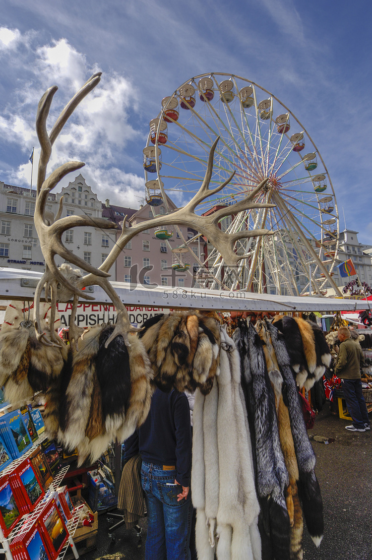 BERGEN / NORway 10TH JULY 2006 Scandanavian products in the local market高清摄影大图-千库网