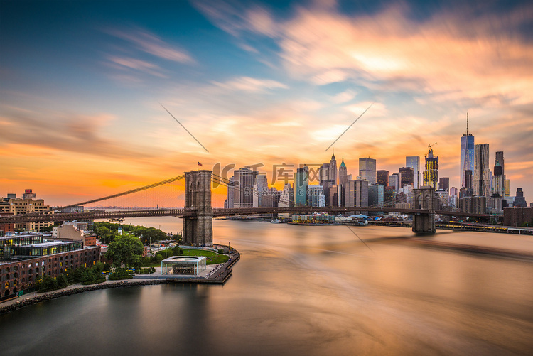 New York City Skyline高清摄影大图-千库网