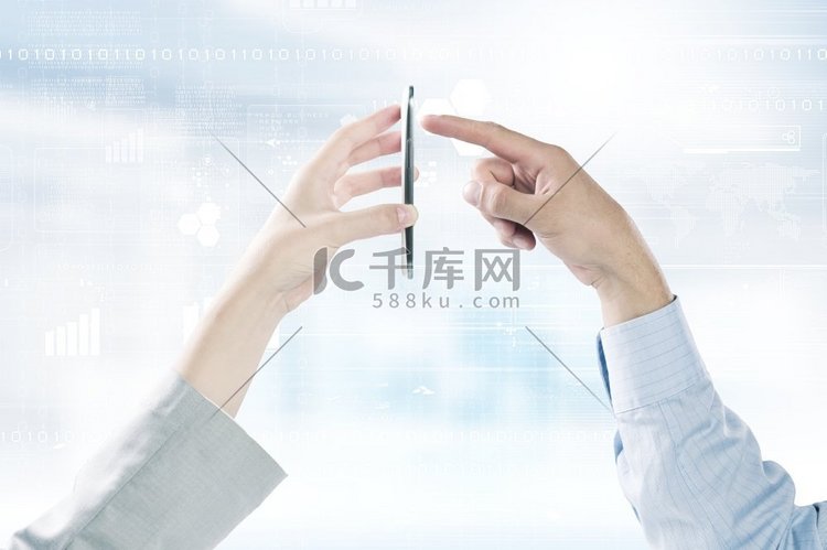 交互概念。高清摄影大图-千库网