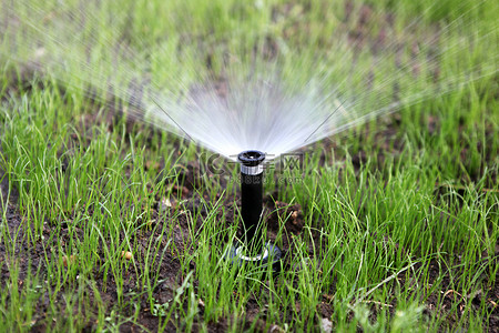 spinkler 在花园-彩色图像高清摄影大图-千库网