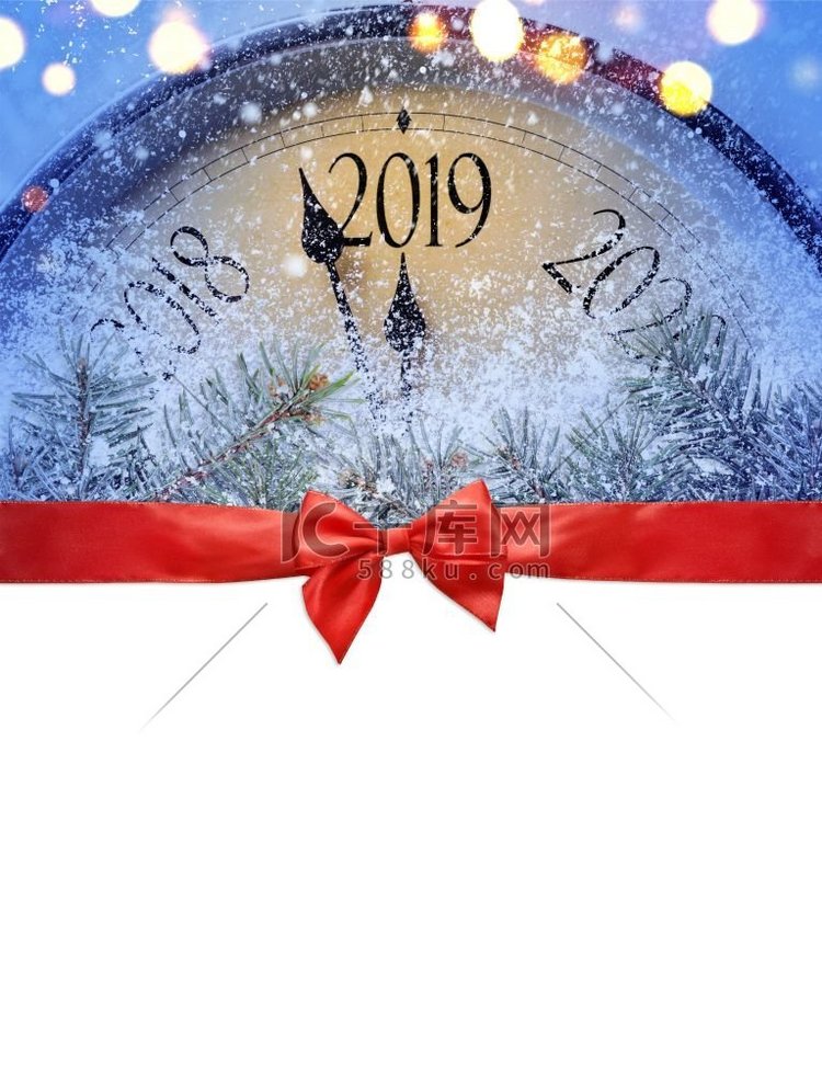年份，时钟，2019，圣诞高清摄影大图-千库网