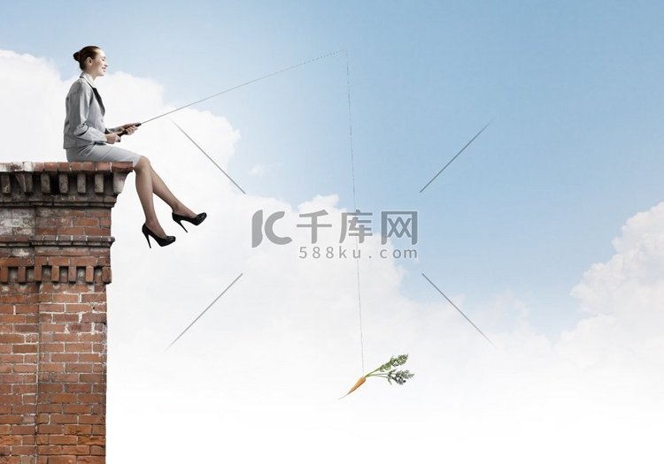 钓鱼的概念。高清摄影大图-千库网