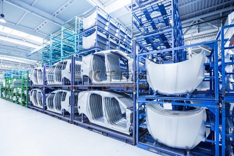 汽车厂的零配件。汽车厂的零配件高清摄影大图-千库网