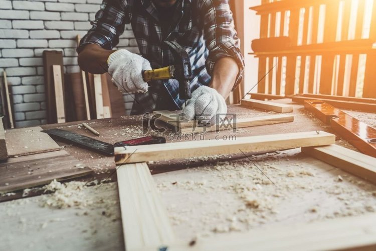 木工，工作，木工，车间高清摄影大图-千库网