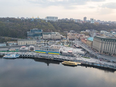 podil，drone，港口，基辅高清摄影大图-千库网