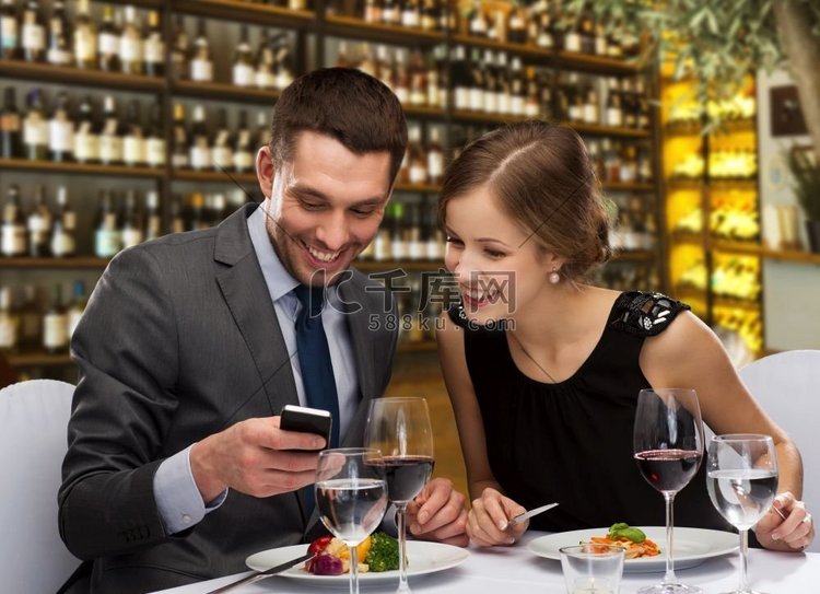 智能手机，葡萄酒，酒吧，技术高清摄影大图-千库网