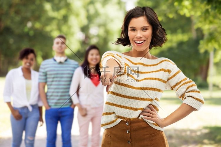 手势，指向，手指，朋友高清摄影大图-千库网