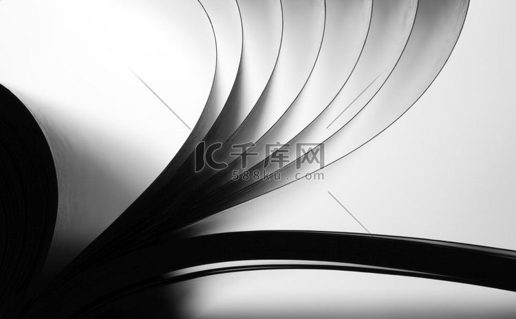 书页的宏观视图高清摄影大图-千库网