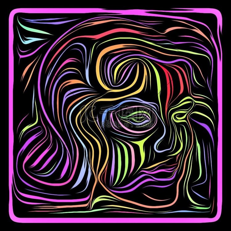 pattern，design，spiral，psychology高清摄影大图-千库网