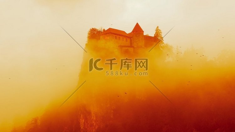 万圣节，流血，湖，斯洛文尼亚高清摄影大图-千库网