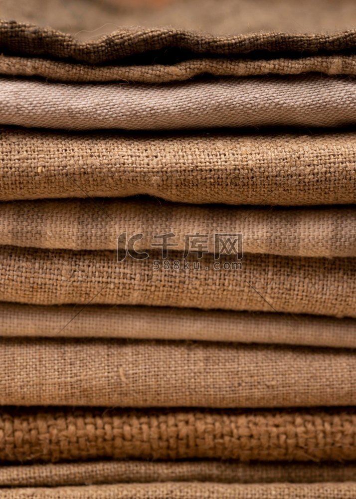 单色彩色纺织品前视图高清摄影大图-千库网