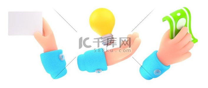 手、卡、银行、灯泡高清摄影大图-千库网
