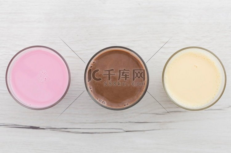 顶视图分类冰沙高清摄影大图-千库网