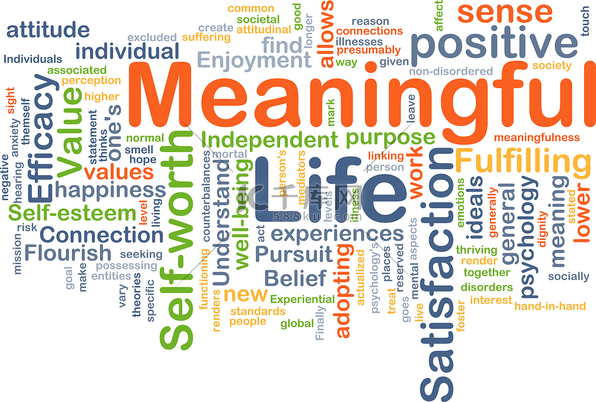 Meaningful life background concept高清摄影大图-千库网