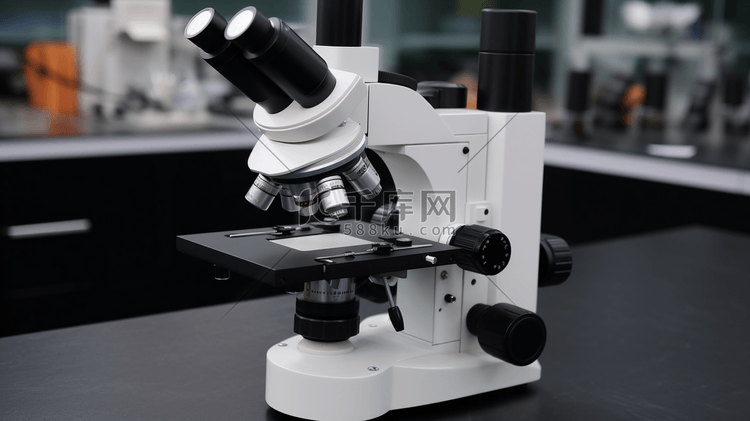 实验室医疗科研设备显微镜 高清摄影大图-千库网
