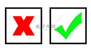 勾和叉图片-勾和叉素材-勾和叉模板图片下载-千库网