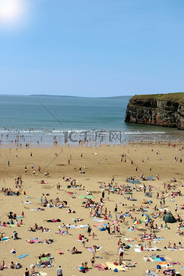 ballybunion 热海滩高清摄影大图-千库网
