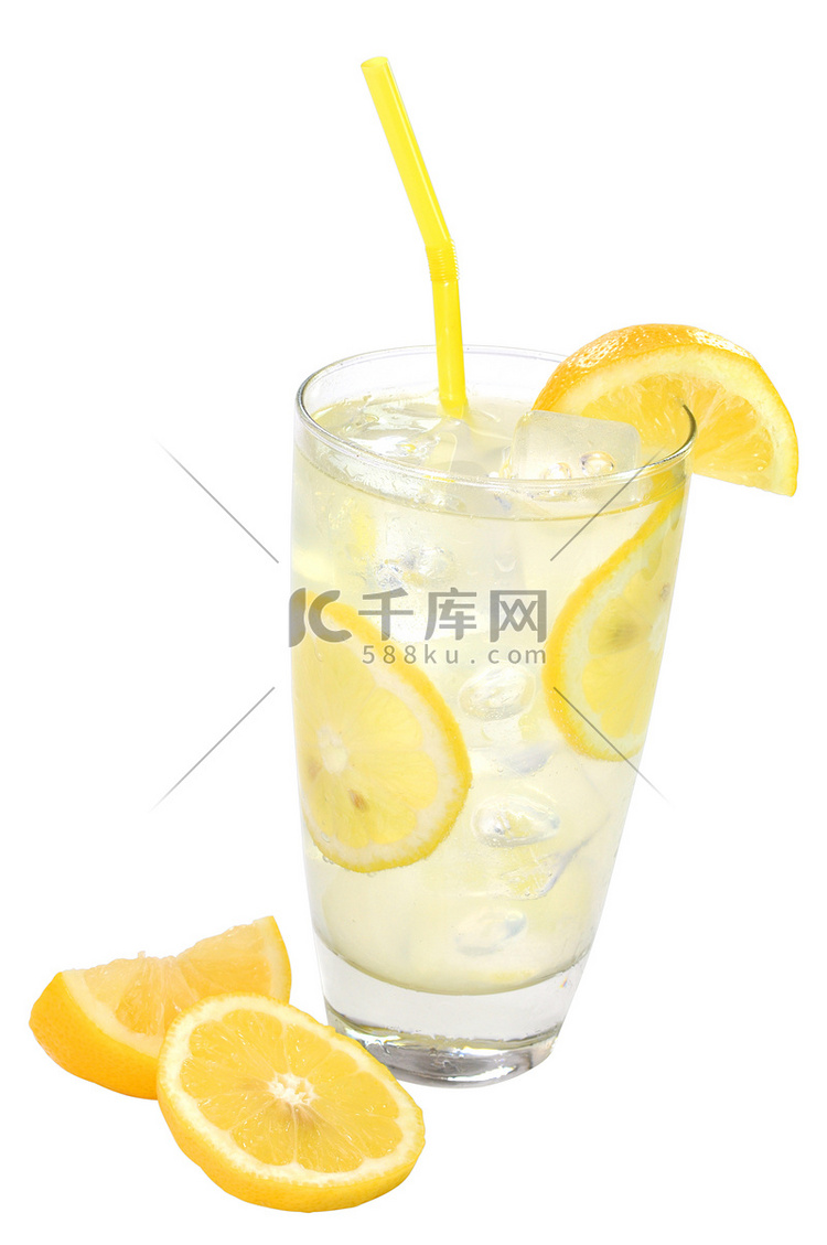 柠檬水柠檬隔离抠图路径高清摄影大图-千库网