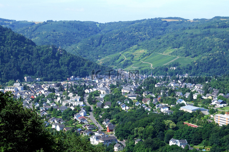 Traben-Trarbach 的视图高清摄影大图-千库网