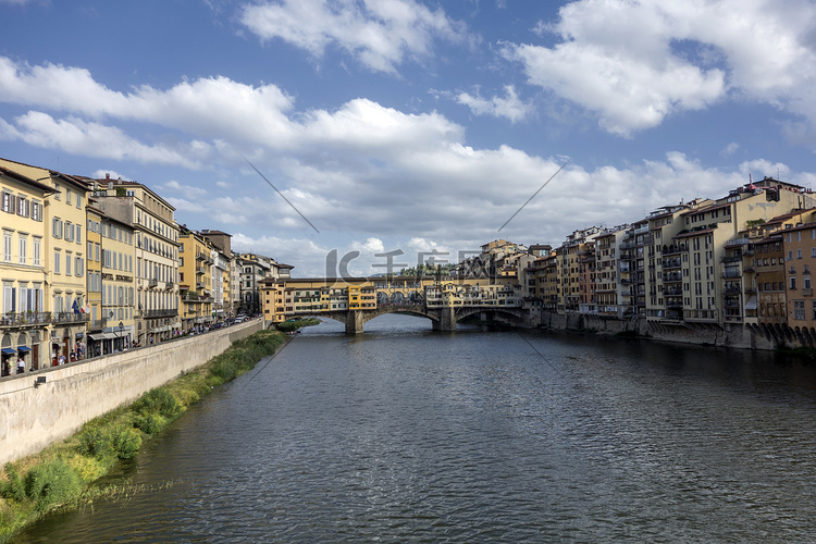 Ponte Vecchio（旧桥），佛罗伦萨高清摄影大图-千库网
