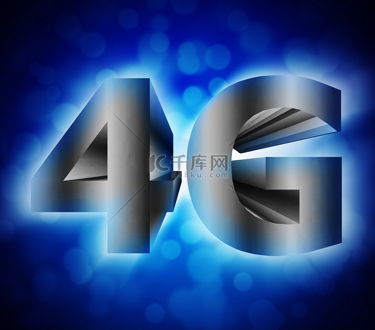 4G 网络符号高清摄影大图-千库网