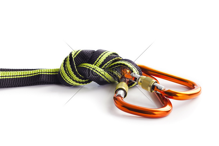 桌子上的攀岩绳高清摄影大图-千库网