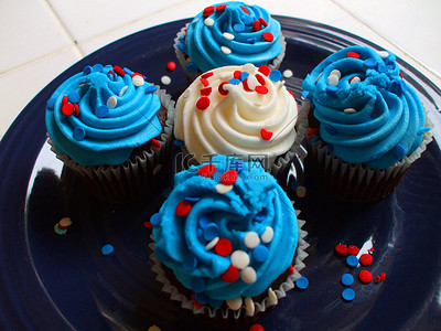 杯形蛋糕高清摄影大图-千库网