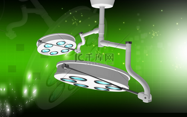 手术灯高清摄影大图-千库网