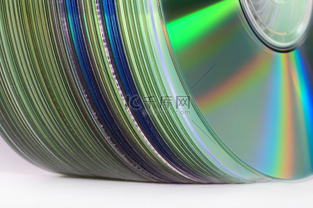 垂直堆叠的彩虹 CD高清摄影大图-千库网